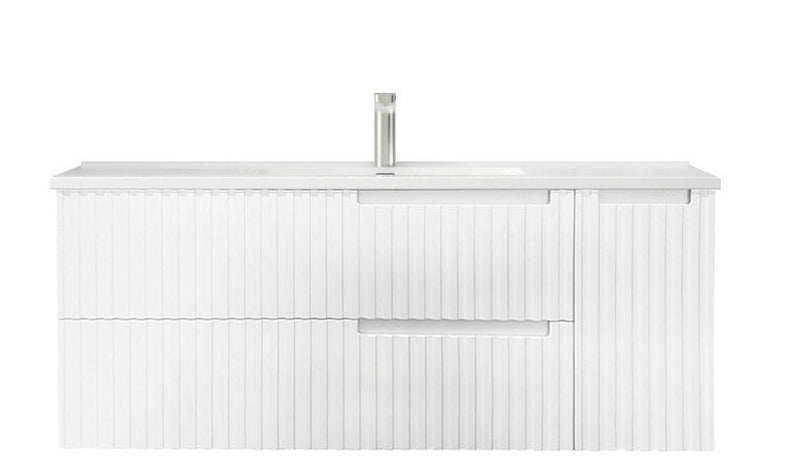 OTTI NOOSA MATTE WHITE 1200MM SINGLE BOWL FLOOR STANDING VANITY ...