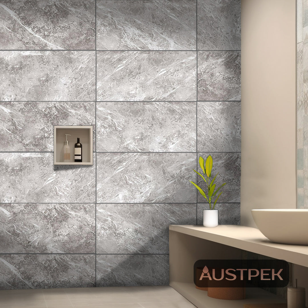 MUSES MISTERY LIGHT GREY MATTE 300X600MM RECTANGULAR TILE (PER BOX ...