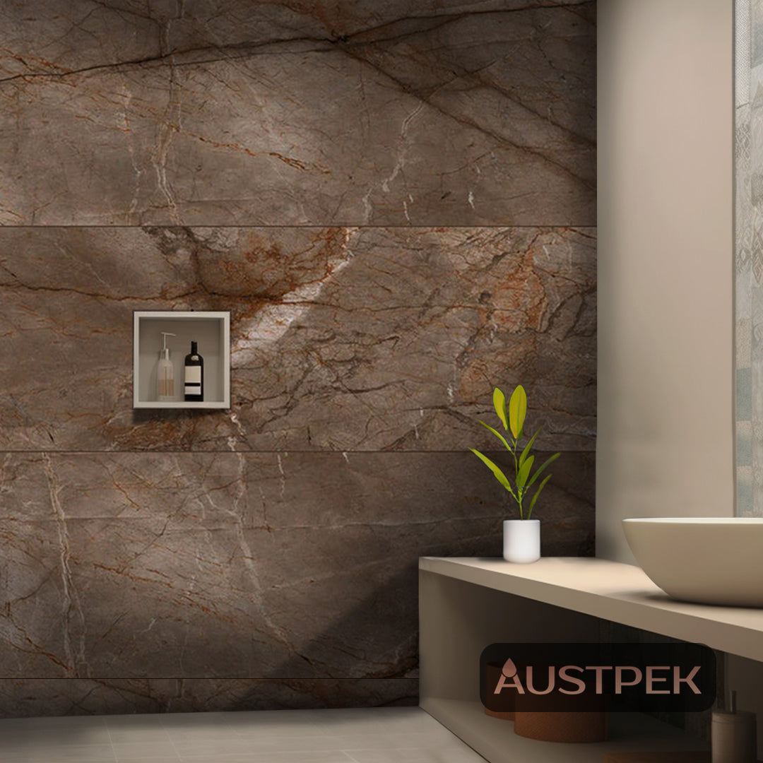 MUSES SILVER ROOT BROWN SOFT POLISHED 750X1500MM RECTANGULAR TILE (PER ...
