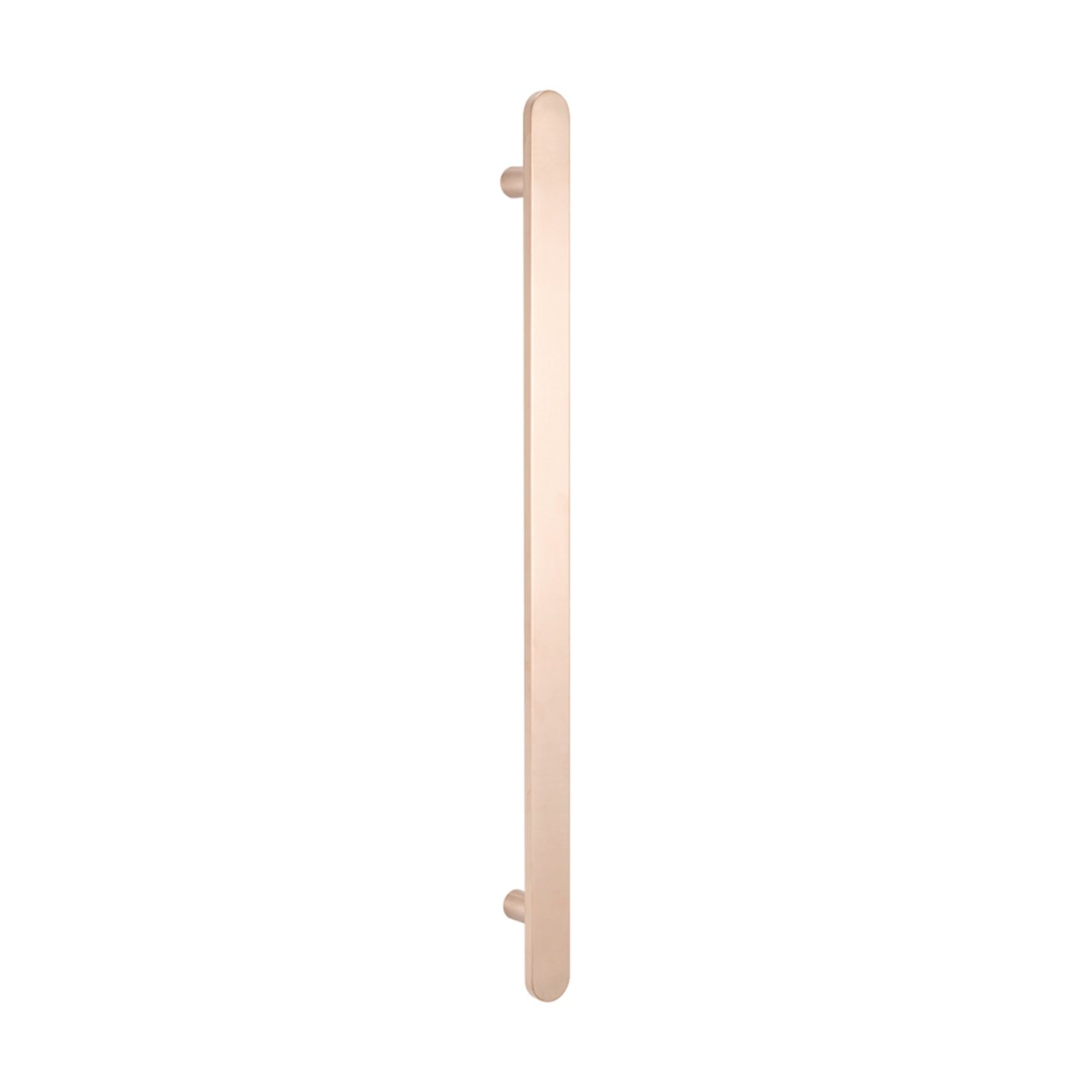 RADIANT HEATING NON-HEATED VERTICAL SINGLE TOWEL RAIL CHAMPAGNE 930MM ...