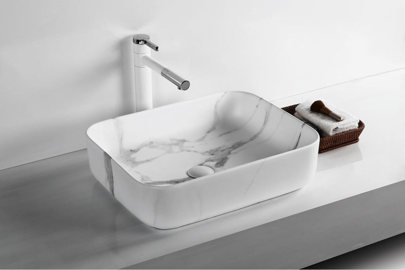 SEIMA LIMNI 450 INSET BASIN WITH OVERFLOW GLOSS WHITE 450MM | Austpek ...