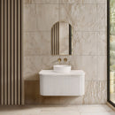 RIVA BERGEN MATTE WHITE 900MM SINGLE BOWL WALL HUNG VANITY | Austpek Bathrooms