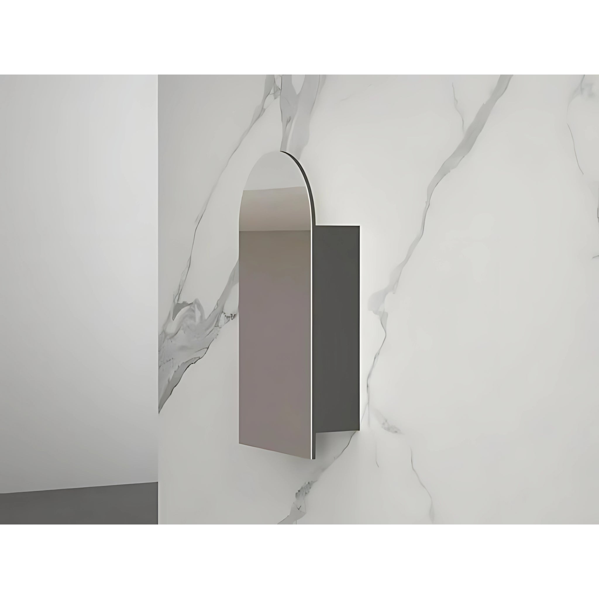 INFINITY BIANCO SEMI MATTE BLACK SHAVING CABINET 550X900MM | Austpek ...