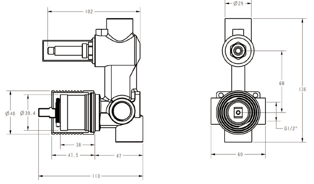 IKON SORA SS WALL MIXER WITH DIVERTER TRIM KIT WITH BODY GUN METAL ...