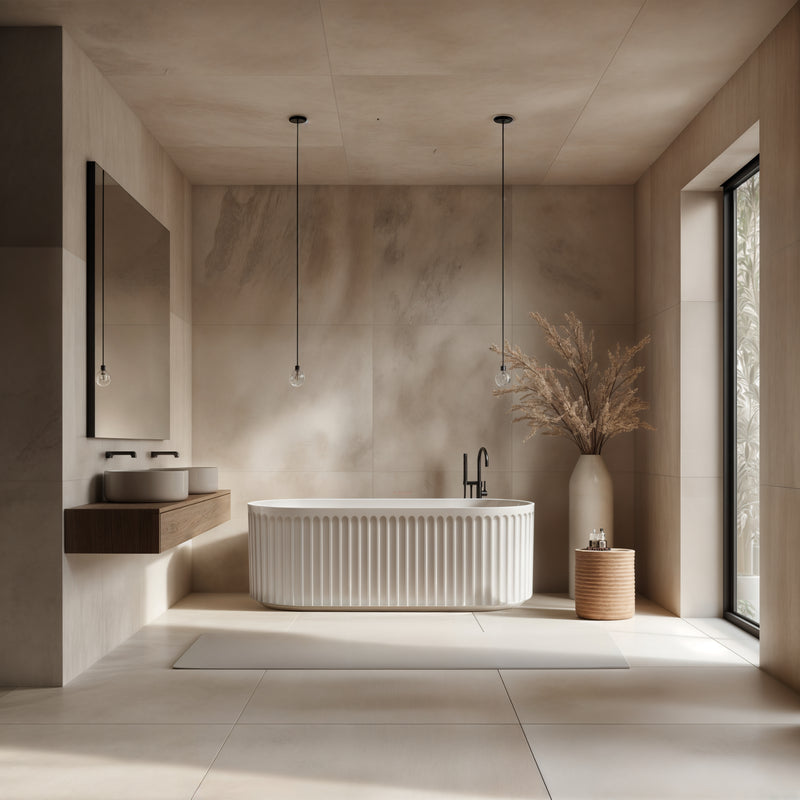 INFINITY ARTEMIS FREESTANDING BATHTUB MATTE WHITE (AVAILABLE IN 1500MM ...