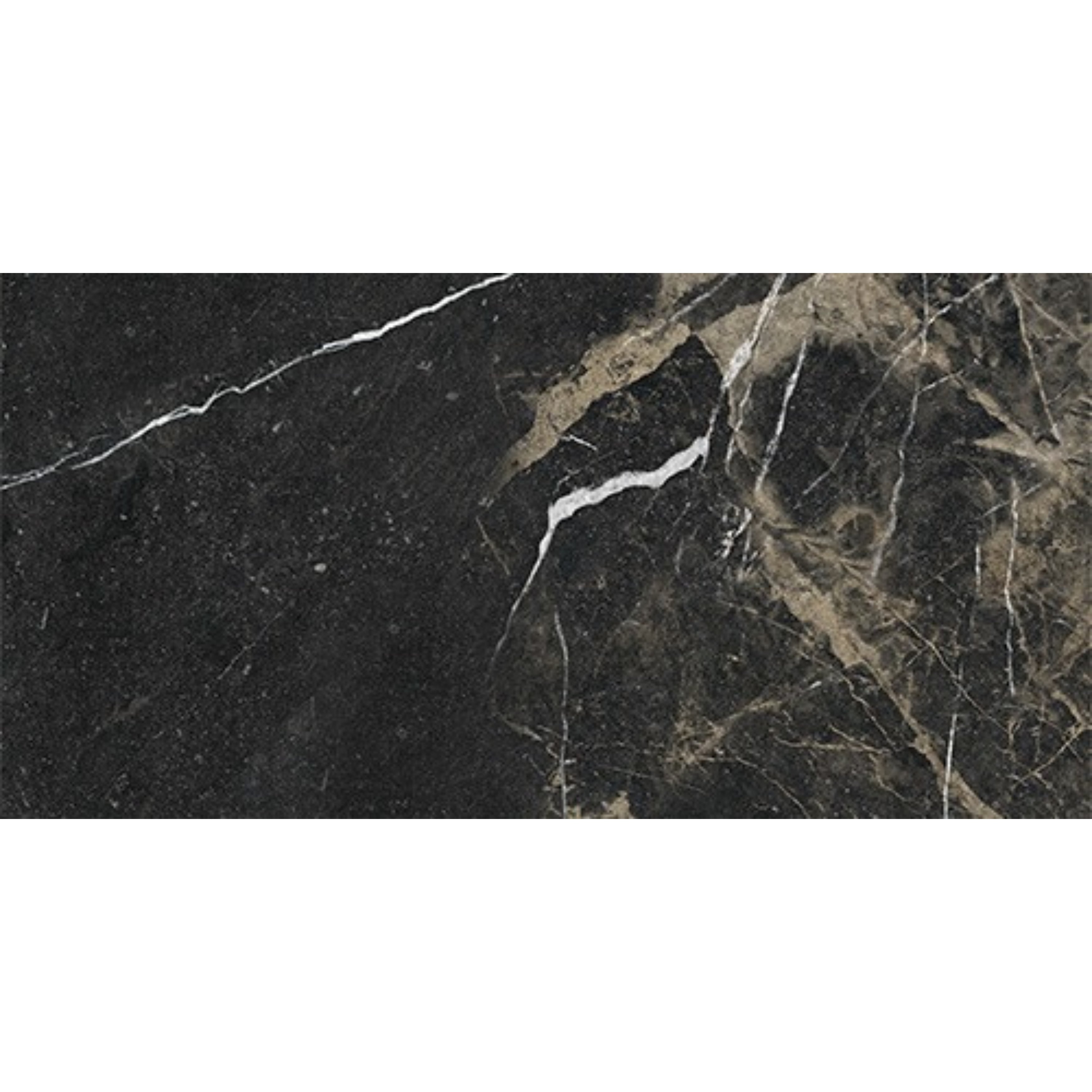 EVERSTONE SUPERB MARBLE PIERRE BLACK NATURAL 600X300MM RECTANGULAR TILE ...