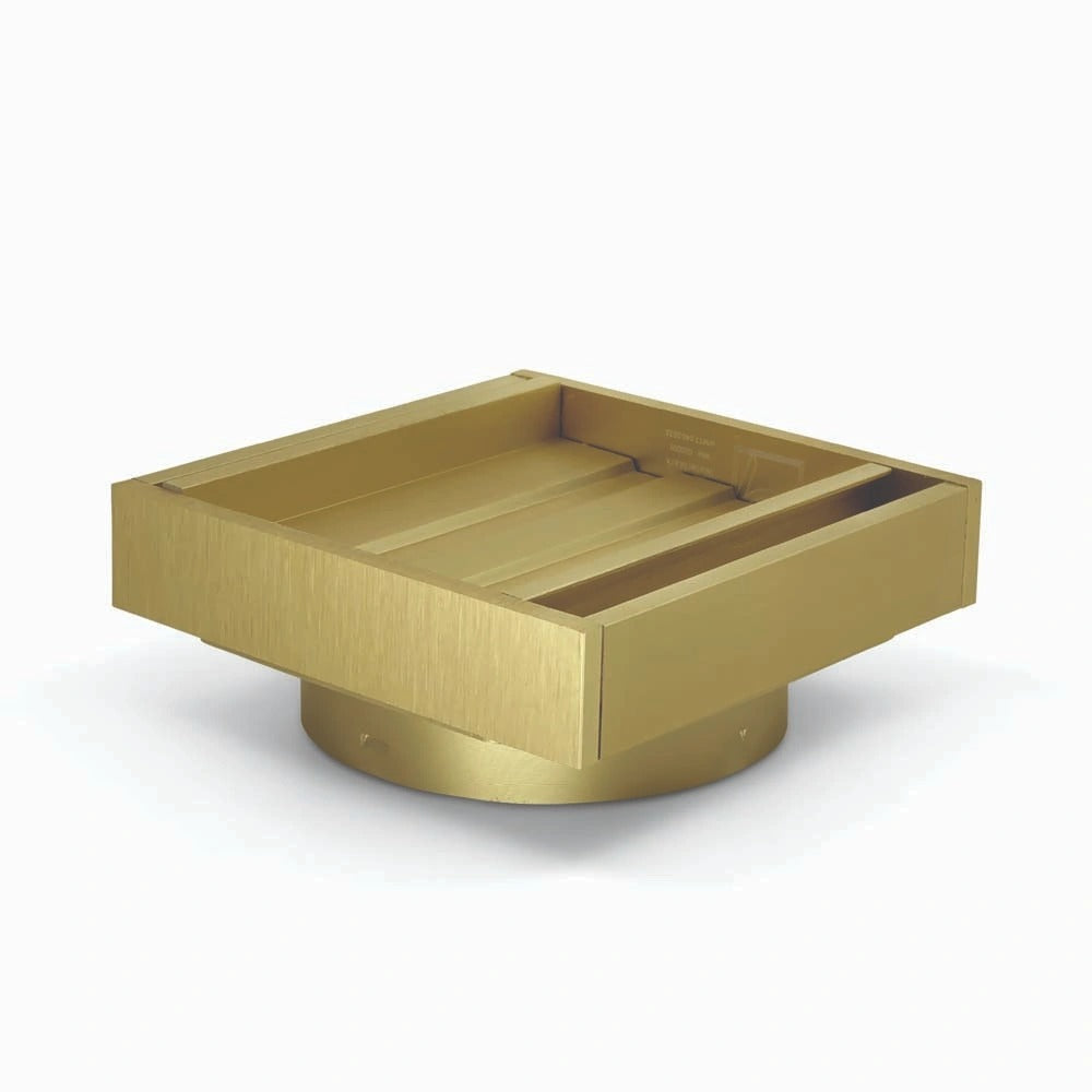 AQUAPERLA MUSES EZY FLOW GUARD FLOOR WASTE INSERT BRUSHED GOLD 100MM ...