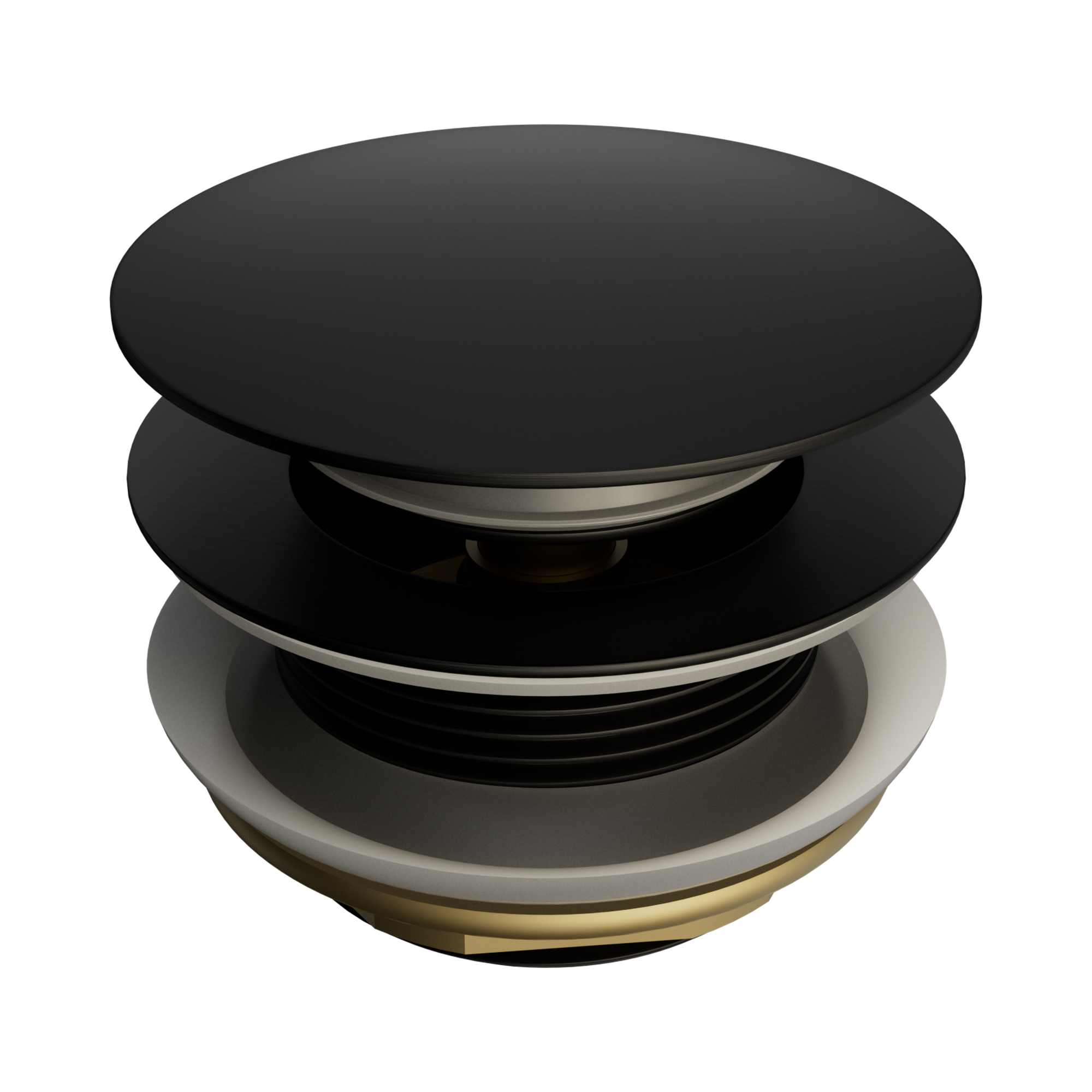 NERO SHORT POP UP BATH WASTE WITHOUT OVERFLOW 40MM MATTE BLACK ...