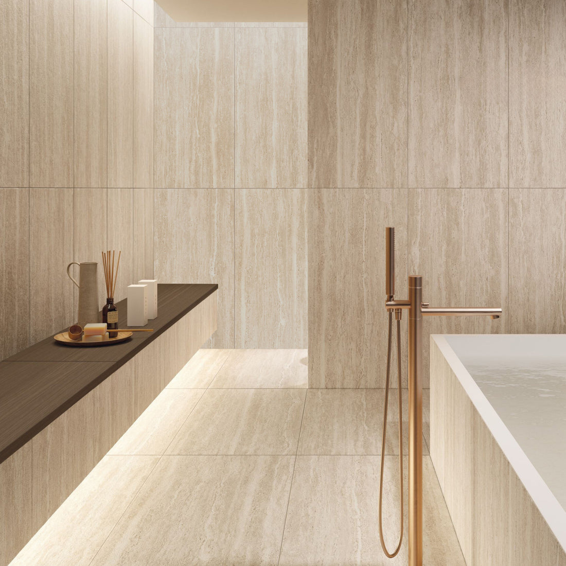 EVERSTONE TIVOLI SAND VEIN CUT NATURAL 1200X600MM RECTANGULAR TILE (PER ...