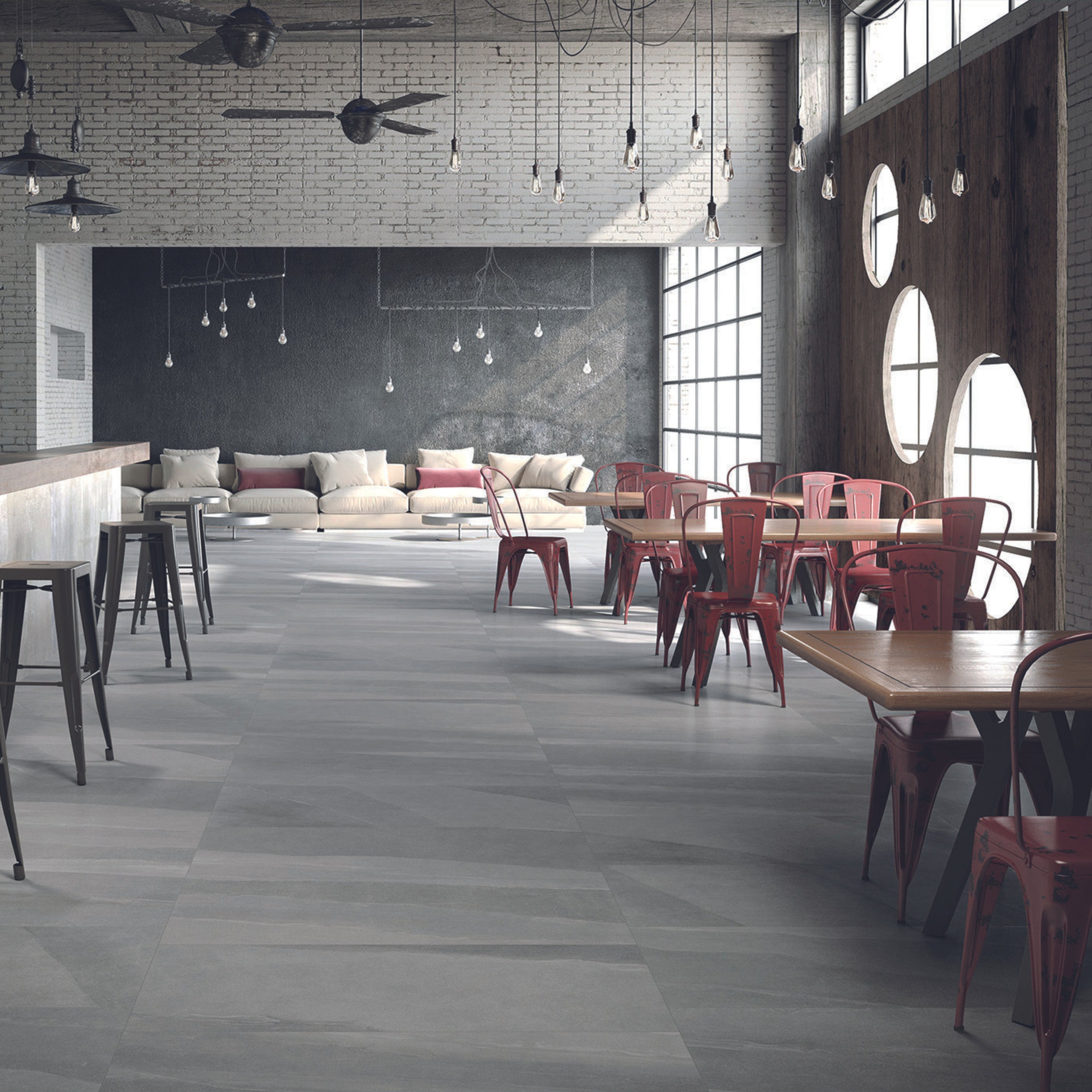 EVERSTONE STONE MOOD DARK GREY MATTE 1200X600MM RECTANGULAR TILE (PER ...