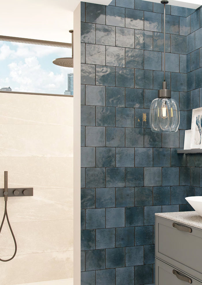 DUNE CERAMICA AGADIR LAGO ULTRA GLOSS 147X147MM SQUARE TILE (PER BOX ...